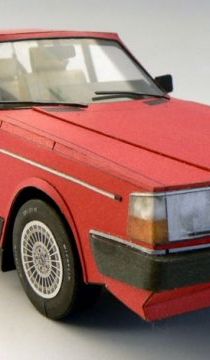 Papierowy model Volvo 240 z możliwością personalizacji detali [wideo]