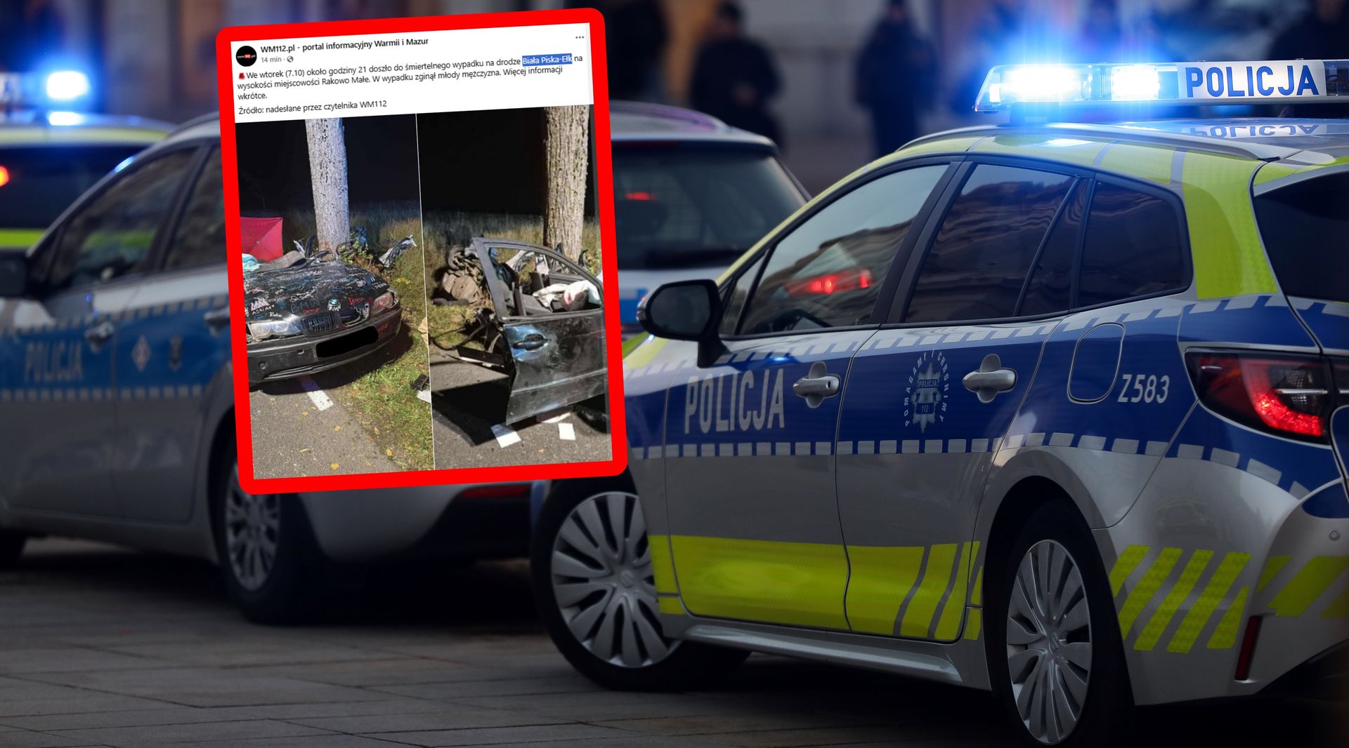 18-latek zmarł na miejscu. Tyle zostało z jego BMW