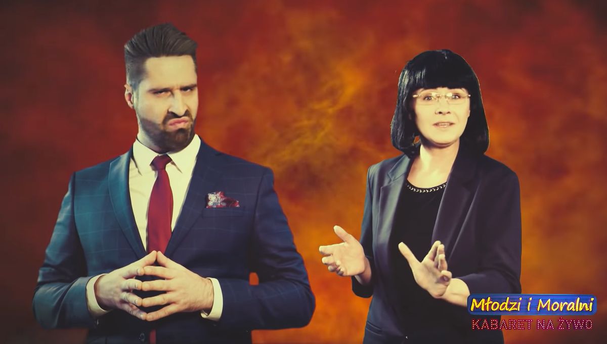 Polski kabaret sparodiował Kaję Godek i Roberta Bąkiewicza. "Wybij im ...