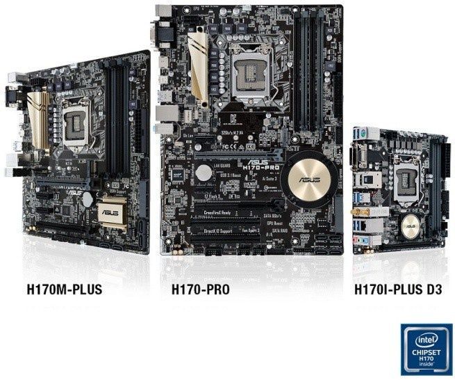 Asus: nowe płyty główne z serii H170, B150, H110 i Q170