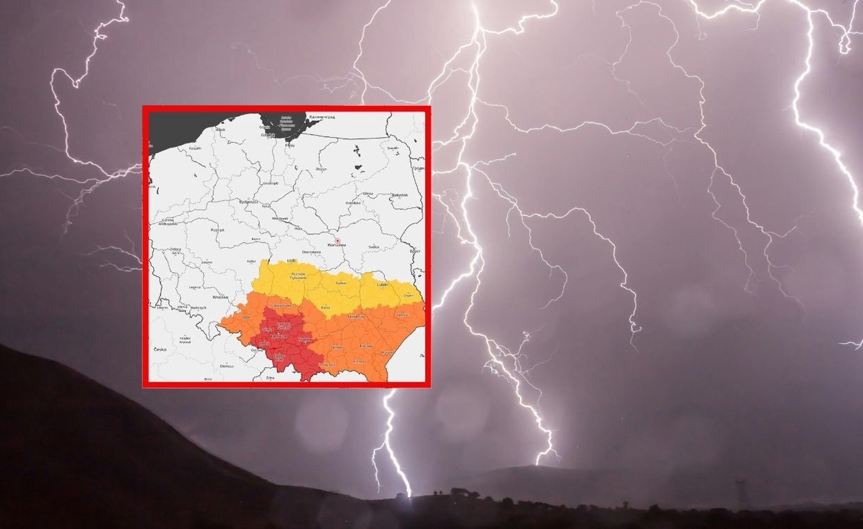 Burze nad Polską. Ulewy, wiatr i grad w prognozach
