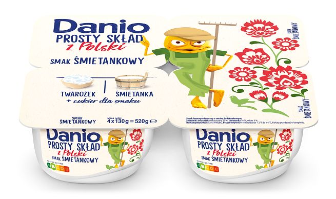 Danone wprowadza na rynek Danio Prosty Skład