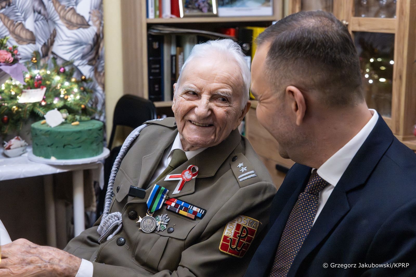 Powstaniec Jakub Nowakowski skończył 101 lat. Odwiedził go prezydent