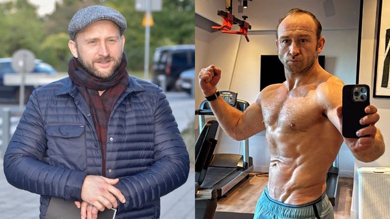 Lżejszy o 15 kg Borys Szyc chwali się metamorfozą