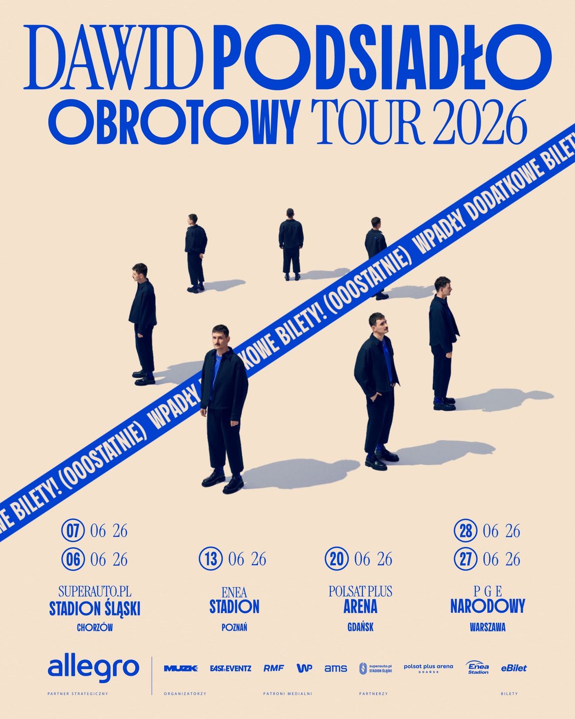 Dawid Podsiadło OBROTOWY TOUR 2026 - ostatnie dodatkowe bilety na trasę ...