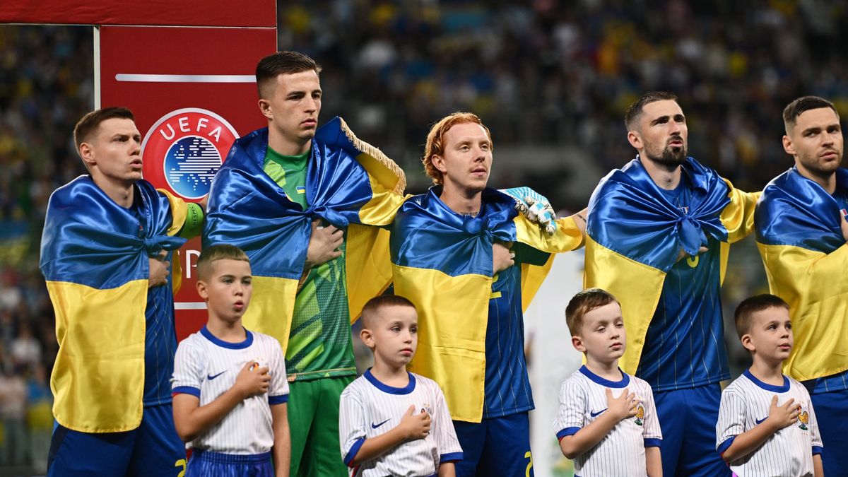 Ukraińcy grali we Wrocławiu. Na banerach pojawił się zwrot do Polaków