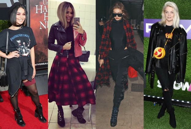 Moda w rockowym stylu - 6 propozycji celebrytek - Pudelek