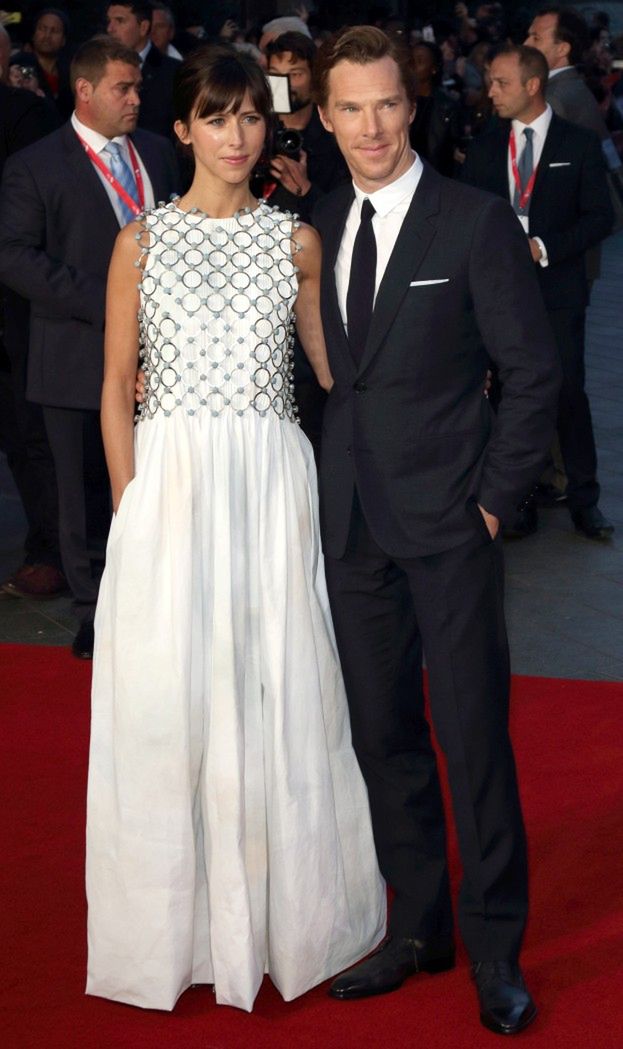 Johnny Depp z Amber Heard i Benedict Cumberbatch z żoną na premierze ...