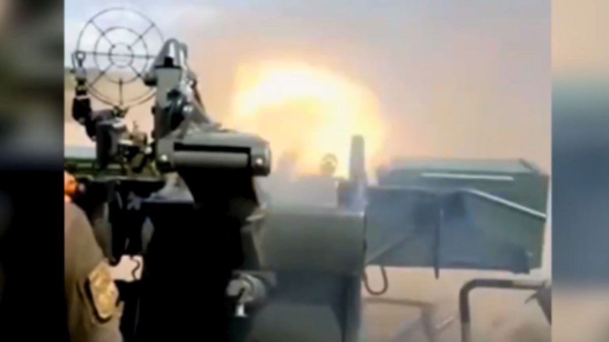 Polska armata z Tarnowa na froncie. ZU-23-2CP w akcji - WP Wiadomości