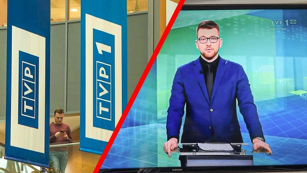 Moment przerwania programu TVP1. Medium zza oceanu: "uwalnianie telewizji" - WP Wiadomości