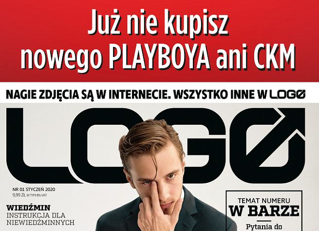 „Logo” promuje się hasłem „już nie kupisz ‘Playboya’ ani ‘CKM’”