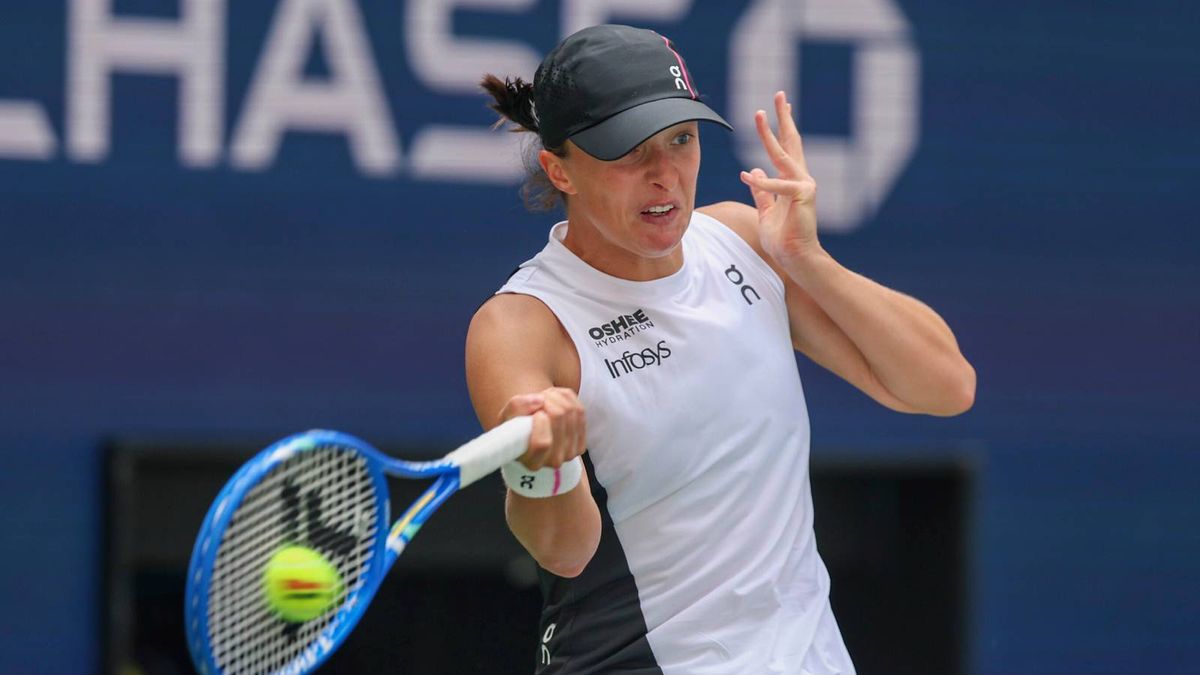 Iga Świątek - Anna Kalinska. Gdzie oglądać mecz US Open? O której start?