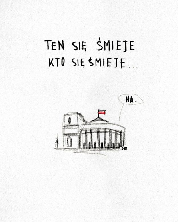 Matylda Damięcka publikuje wymowne grafiki, protestując przeciwko "lex ...