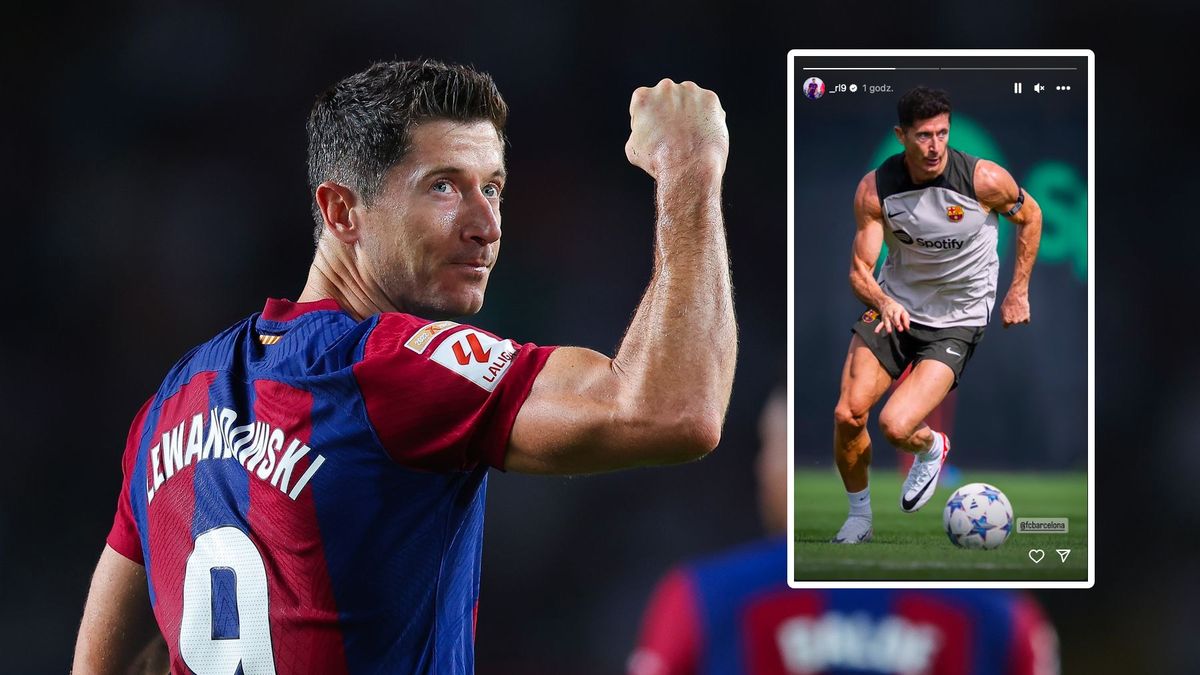 "Lewy" pręży mięśnie jak Ronaldo. Co za forma!