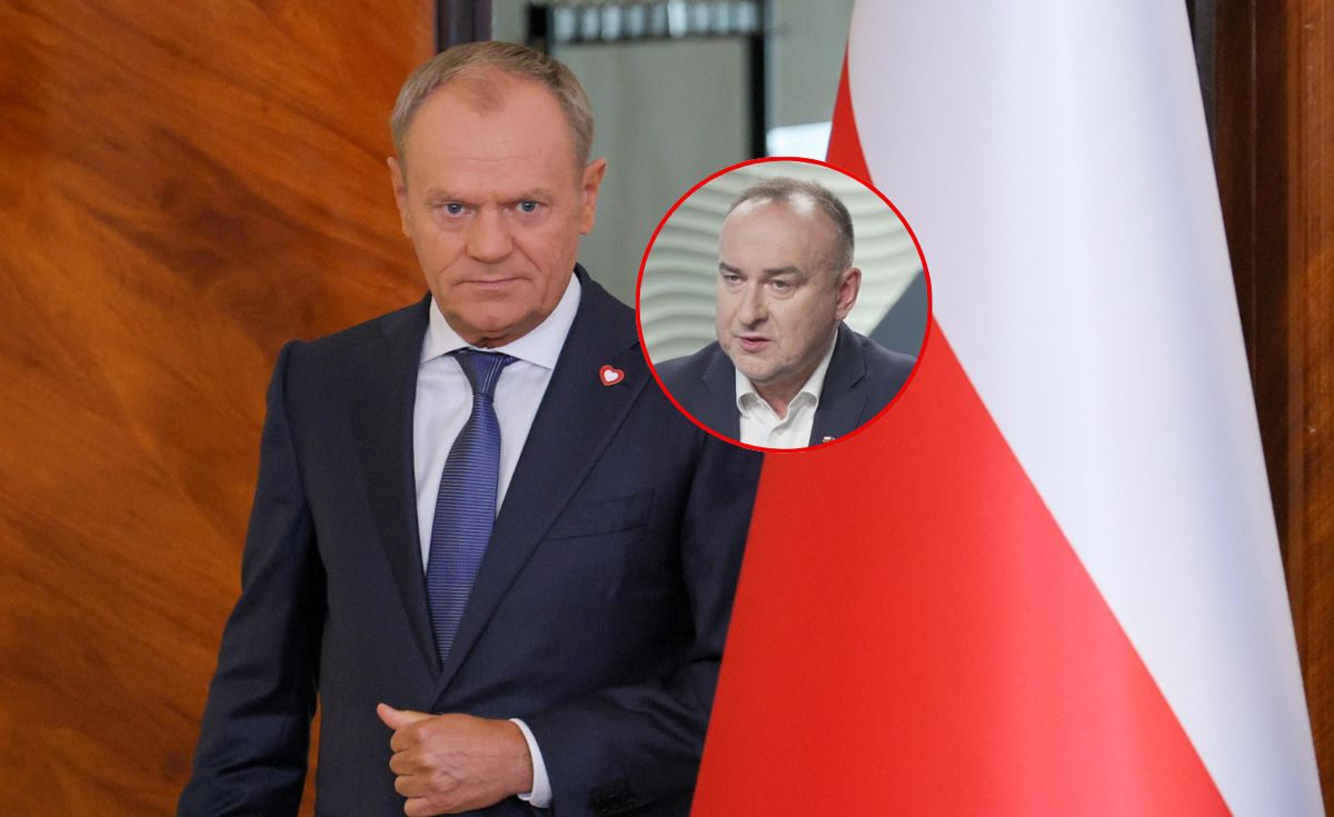 Jest w koalicji, "surowo" ocenił rządy Tuska - WP Wiadomości