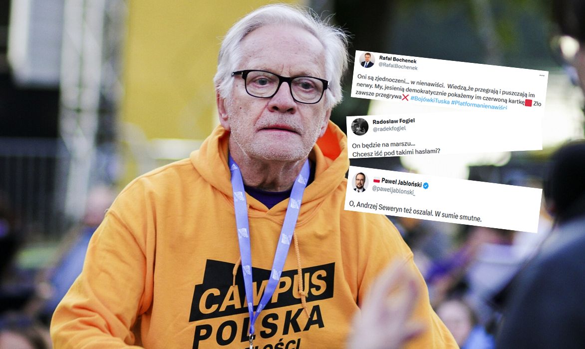 Lawina komentarzy. PiS grzmi po nagraniu Andrzeja Seweryna