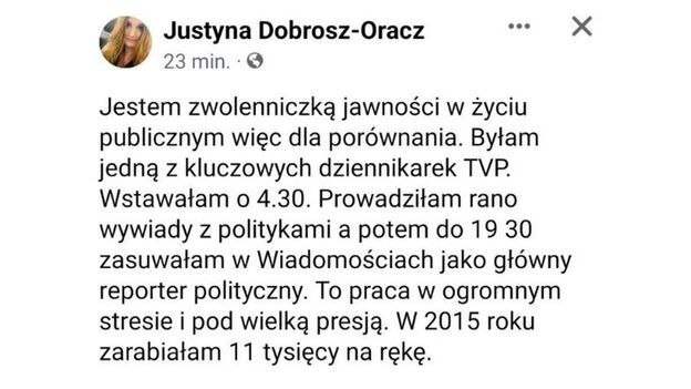 Justyna Dobrosz-Oracz pracowała w TVP. Mówi, ile zarabiała - Pudelek