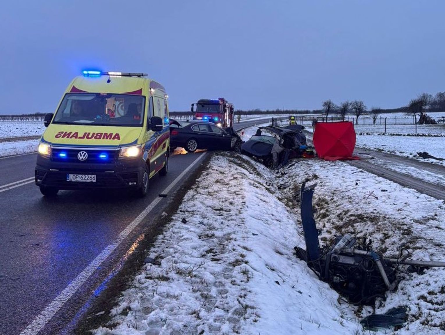 Emilcin: Tragiczny wypadek na DW747. 34-latek zginął na miejscu