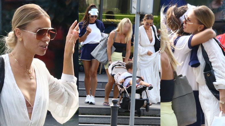 Luksusowa Izabela Janachowska maszeruje z torebką Yves Saint Laurent za 15 TYSIĘCY i podbija ...