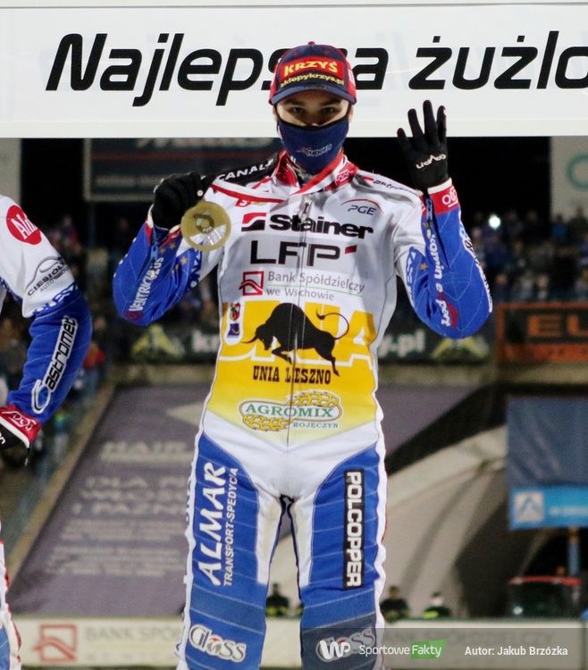 Żużel. Finał PGE Ekstraligi w Lesznie - podium (galeria)