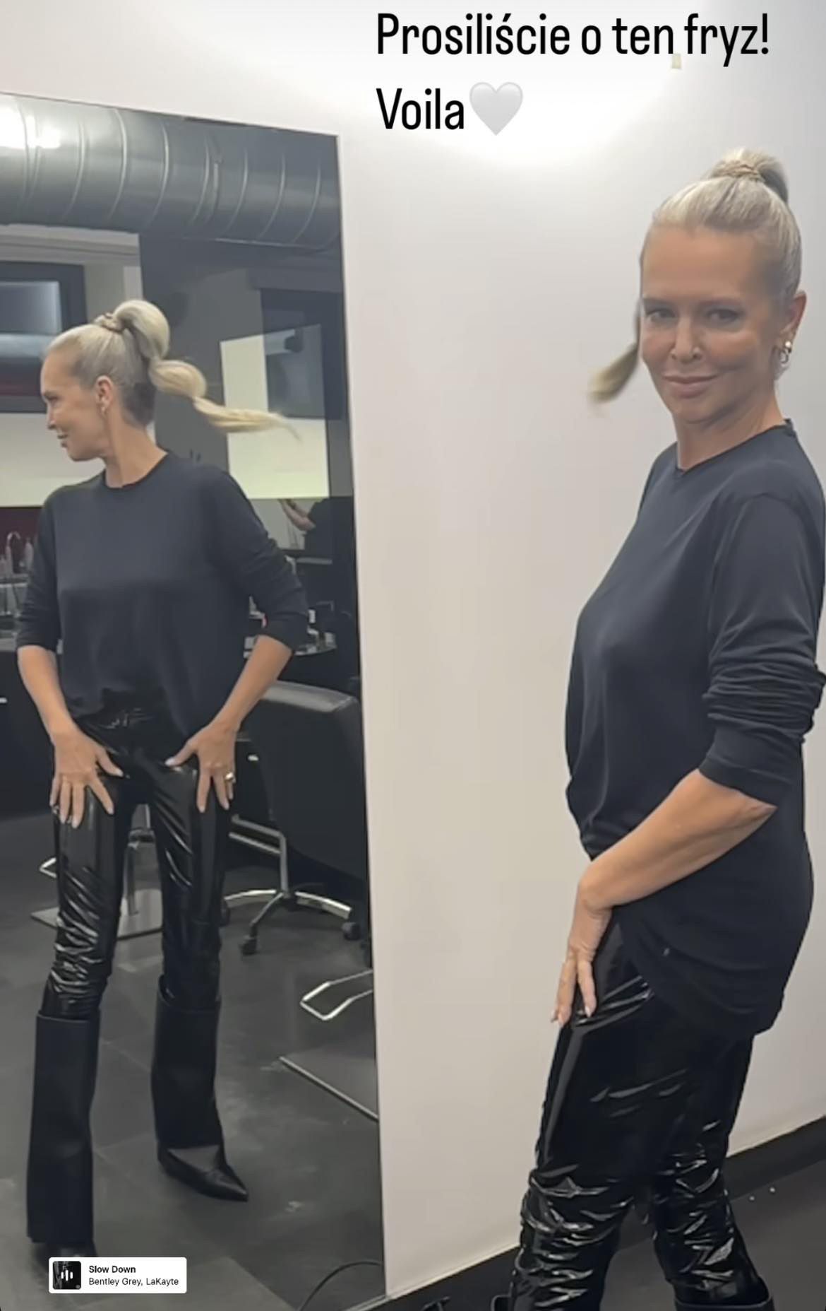 Poszła na całość. Bogna Sworowska w lateksowych spodniach