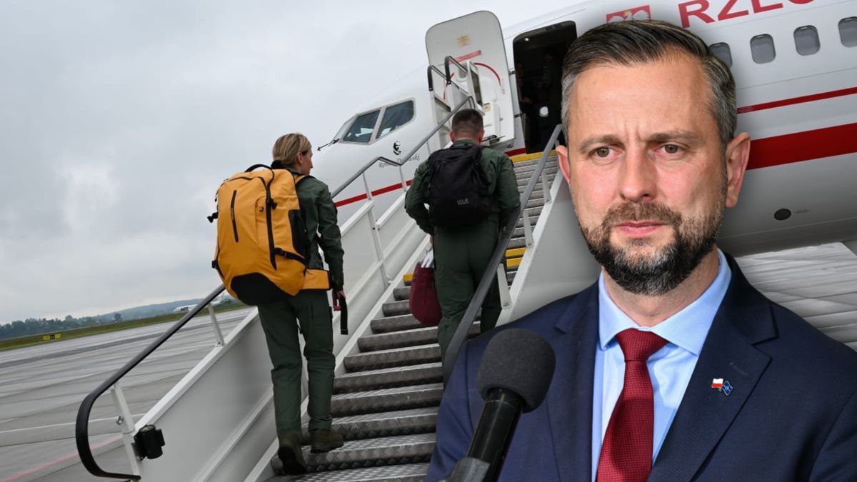 Specjalny samolot wojskowy wyleciał z Polski. "Zrobimy wszystko"
