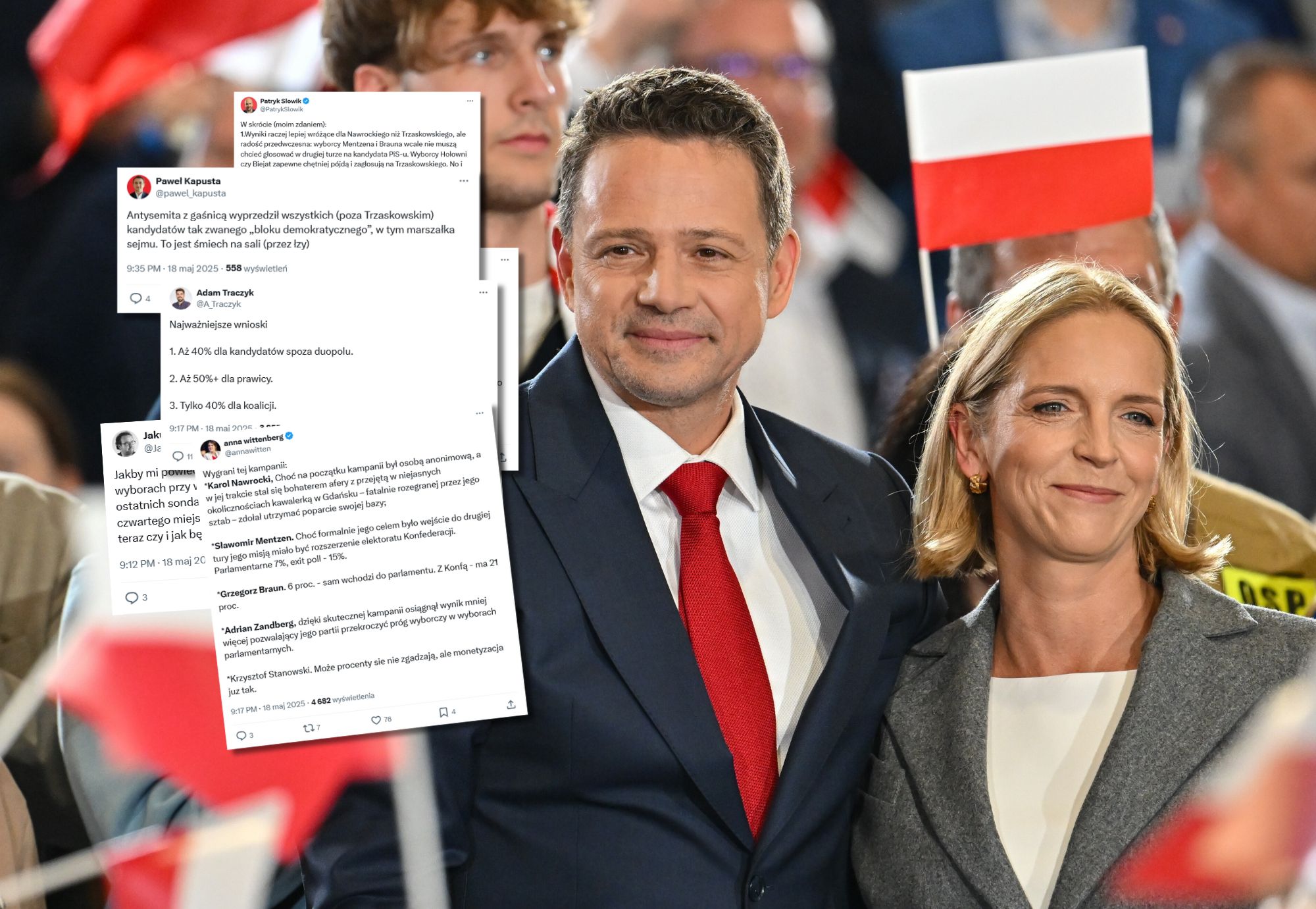 Lawina komentarzy po ogłoszeniu wyników exit poll