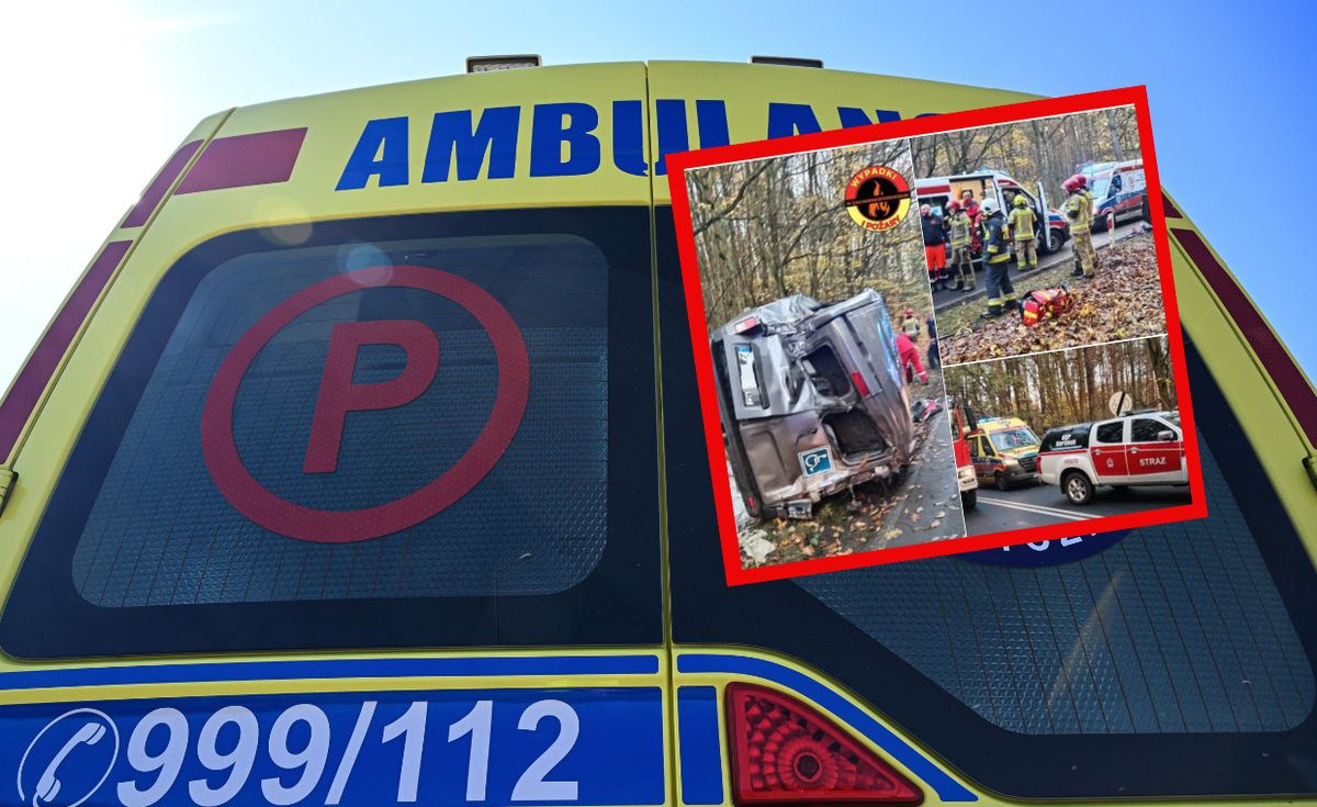 Wypadek busa z dziećmi. Jechały do szkoły - WP Wiadomości