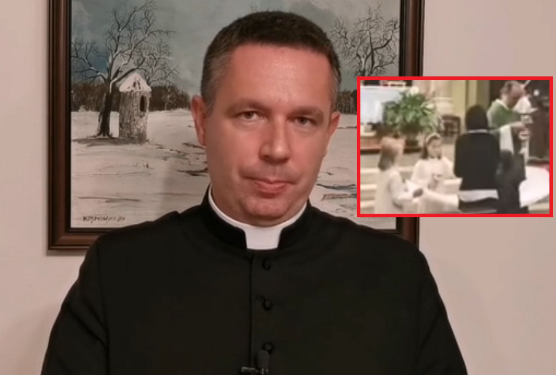 Dziewczynka rozdawała komunię w kościele. Ksiądz oburzony. "Bajzel"