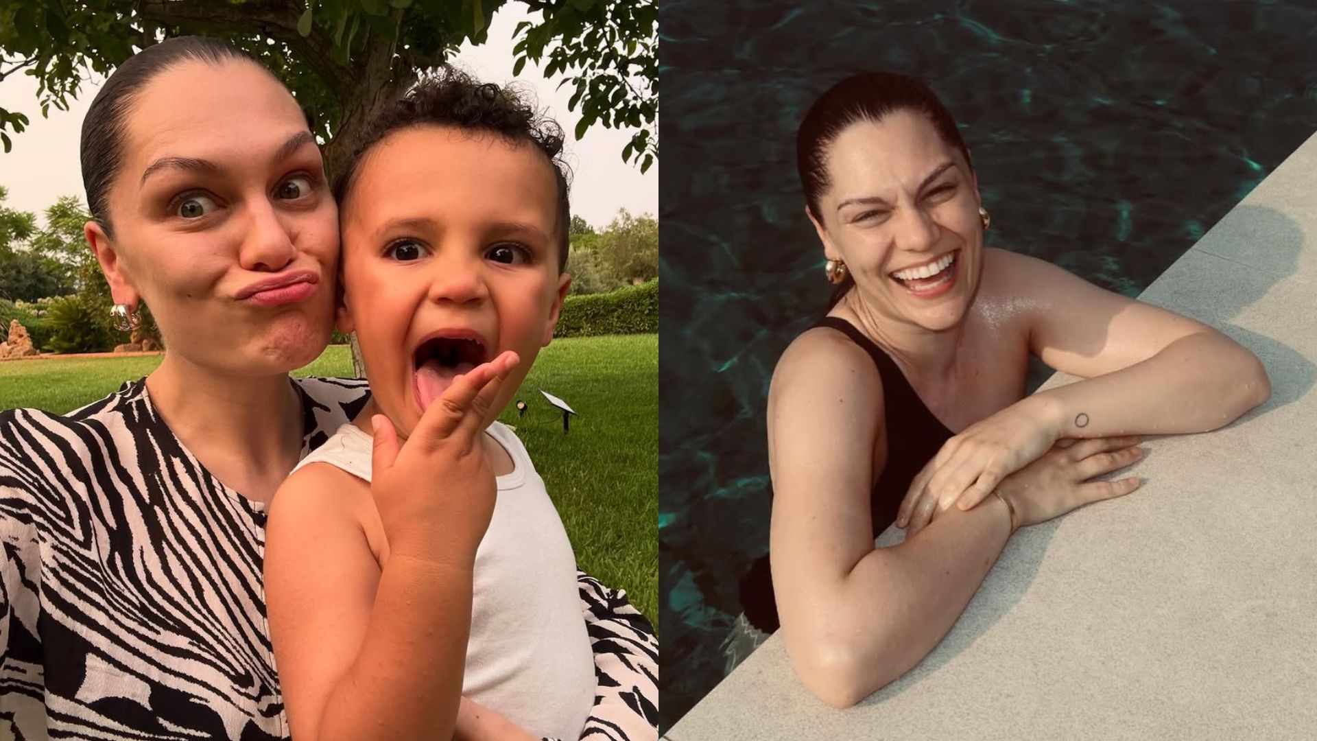 Jessie J pokazała, jak się pluska w kostiumie kąpielowym z 2-letnim ...