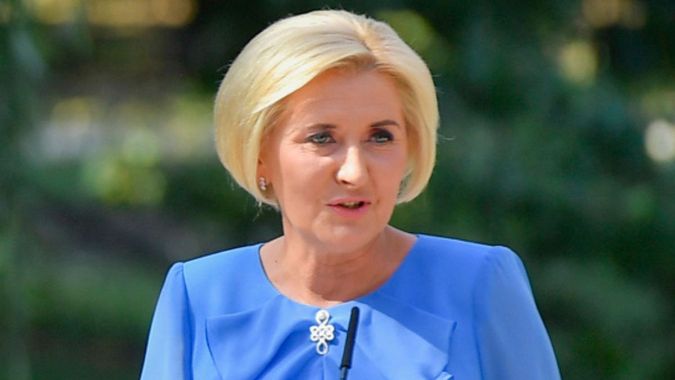 Tak się ubrała na obchody 3 maja. Agata Duda postawiła na jasne barwy