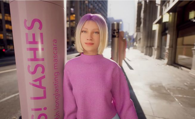 Wirtualna influencerka reklamuje Douglas