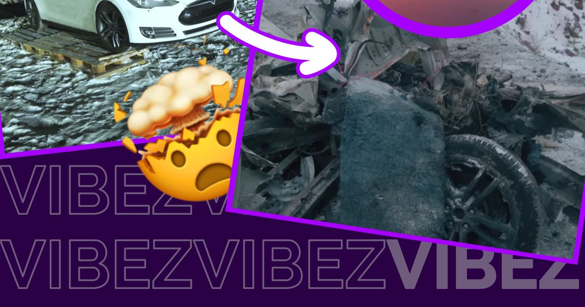 Tesla Model S za DROGA do naprawy. Youtuberzy WYSADZILI ją dynamitem ...
