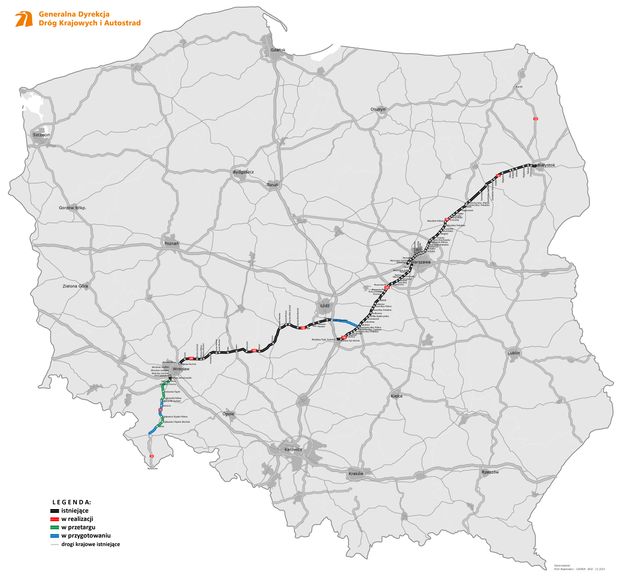 Najdłuższa szybka trasa w Polsce. Jest mapa całej S8. Robi wrażenie ...