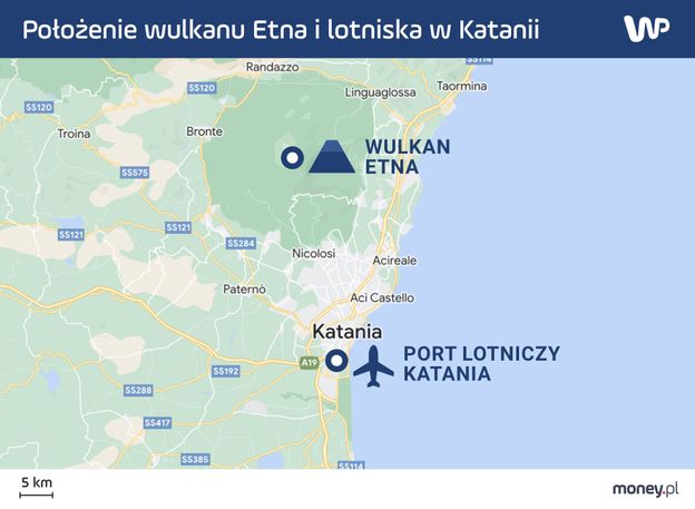 Erupcja wulkanu Etna. Loty z Polski do Katanii na Sycylii 22 maja 2023 ...
