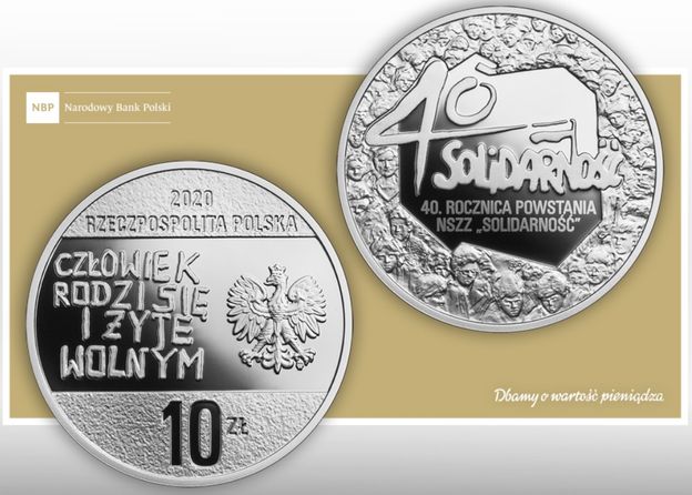 Srebrna moneta na cześć "Solidarności". NBP wycenił jedną na 130 ...