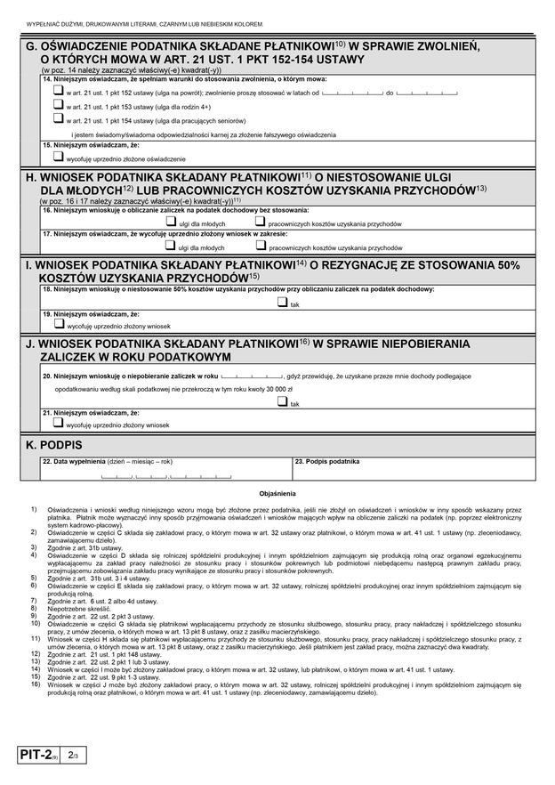 PIT-2 nowe formularze i inne zmiany. Zyskają etatowcy, ale i ...