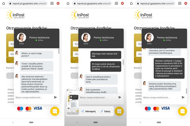 Oszustwo "na InPost". Wyłudzacze grasują na OLX, oferują płatność z góry na WhatsAppie - Money.pl