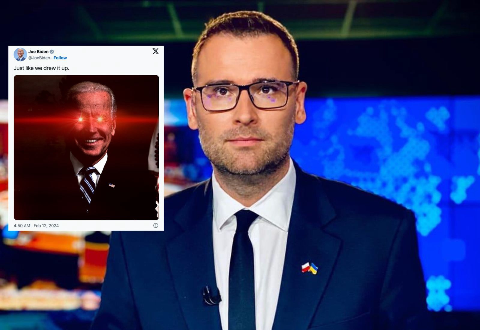 Sznajder reaguje na nietypowe zdjęcie Joe Bidena. Rozważa dwie opcje