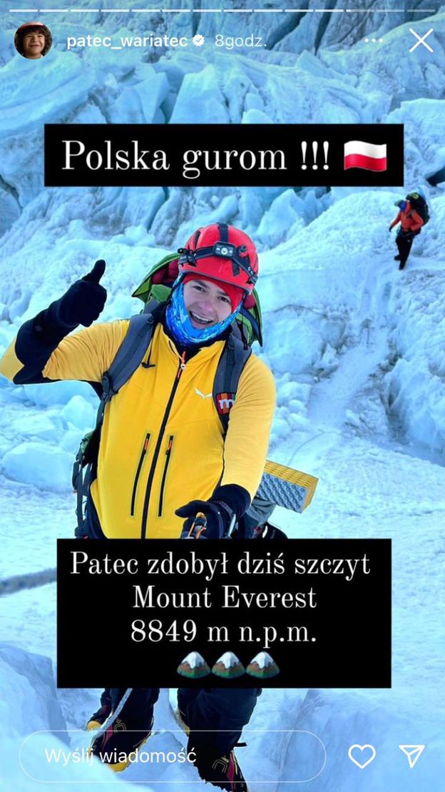 Patec zdobył Mount Everest! Nie obyło się bez utrudnień - Pudelek
