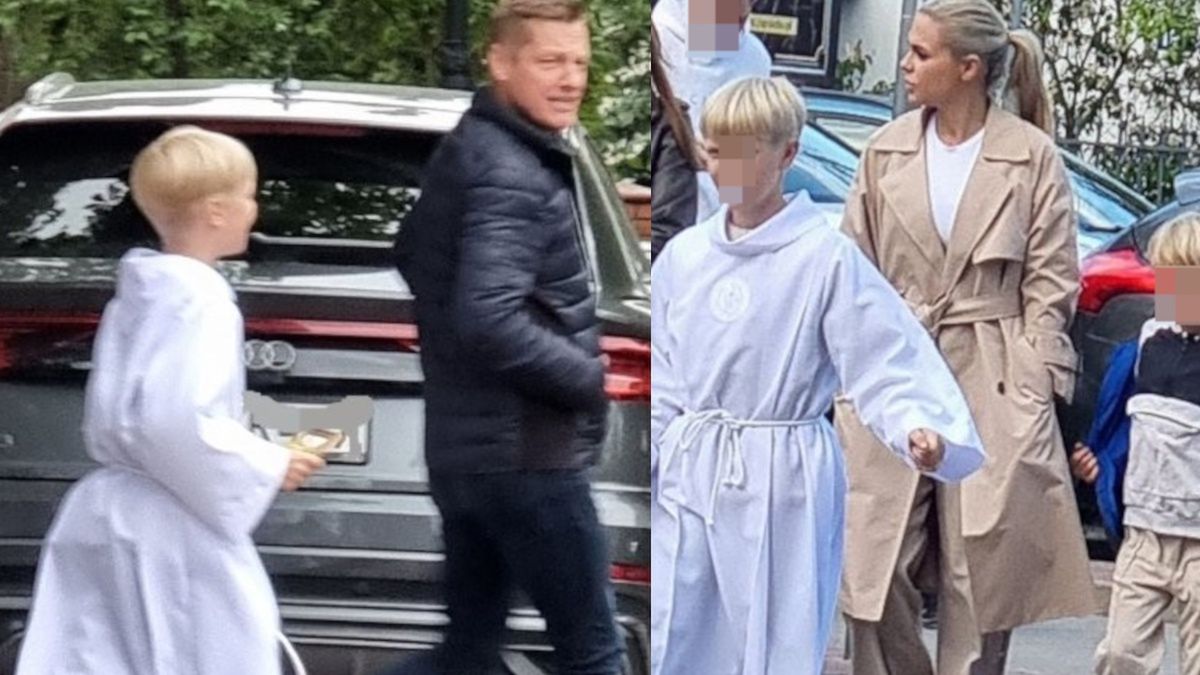 Marcin Mroczek i Marlena Muranowicz OSOBNO celebrują komunię syna ...