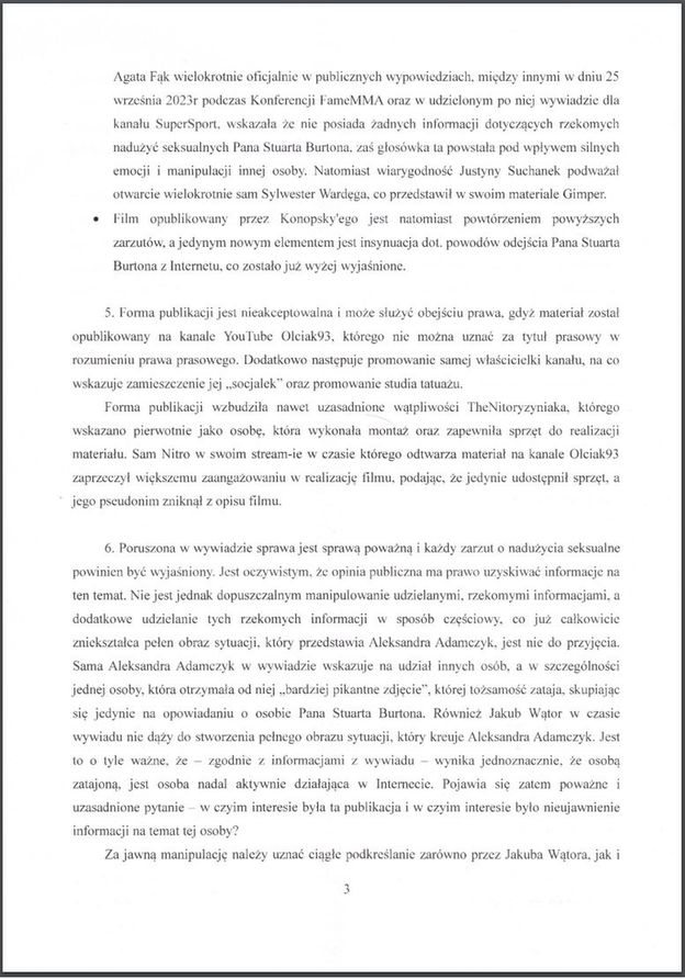 Stuu Burton komentuje aferę ze swoim udziałem. Zapowiada kroki prawne ...