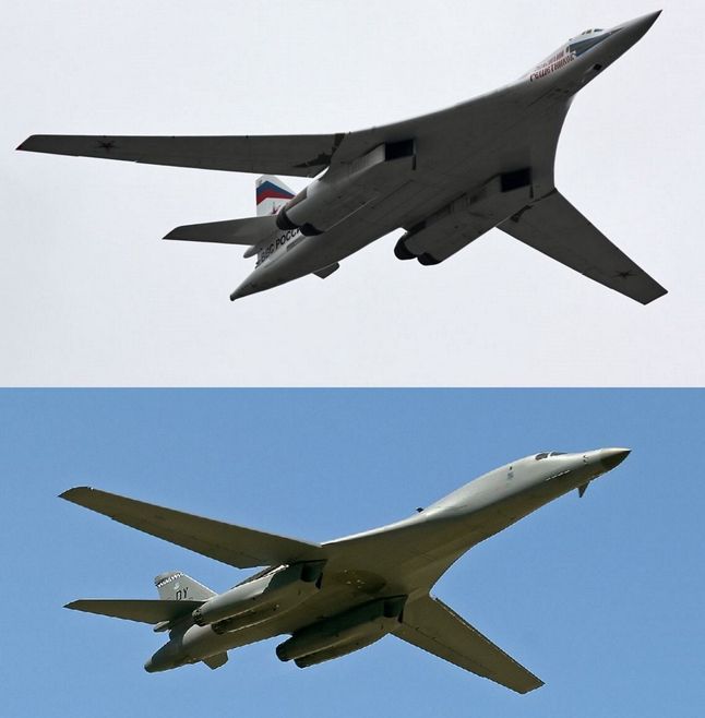 Rosyjskie bombowce strategiczne. Walczą stare Tu-95, nowe Tu-160 ...