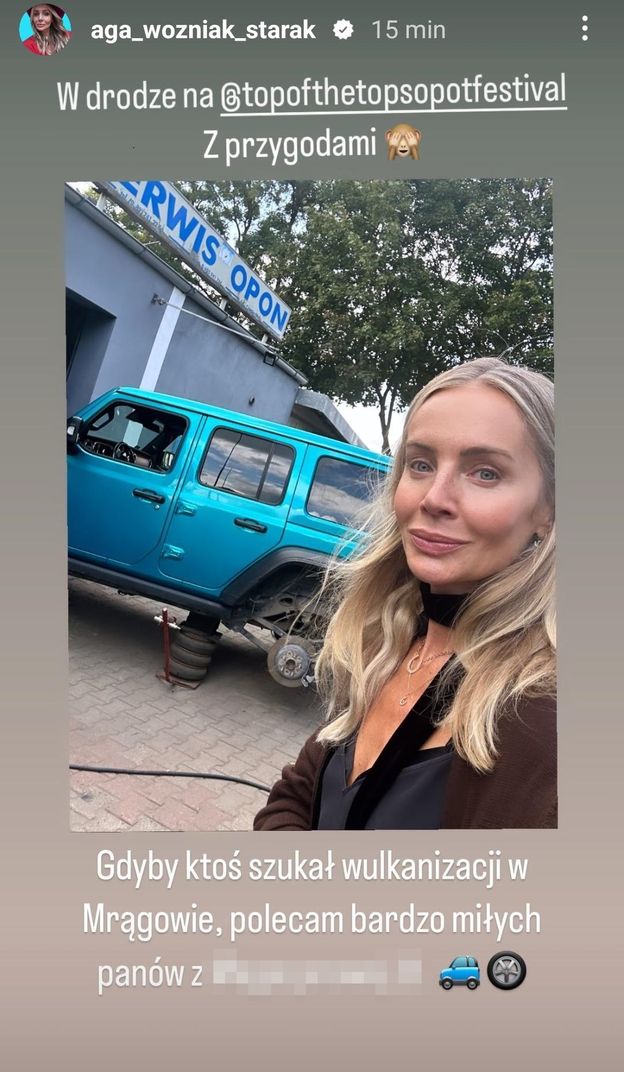Woźniak-Starak pokazała, co spotkało ją w drodze do Sopotu! Przykra ...