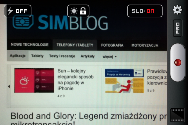 SloPro, czyli slow motion na iOS-ie