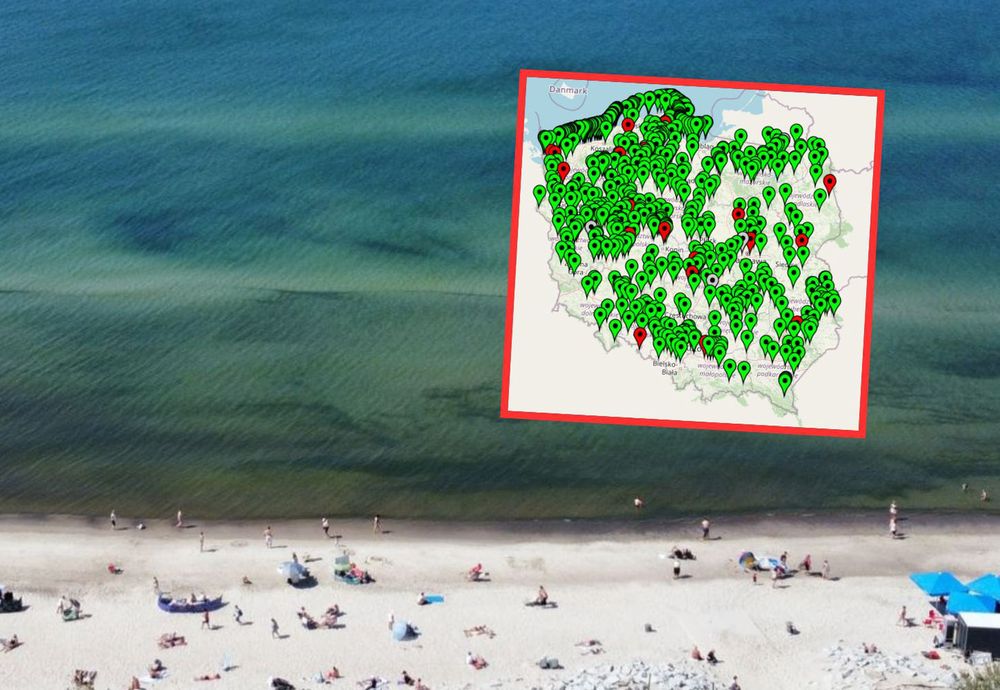 Mapa sinic 2023. Czy kąpieliska nad Bałtykiem są otwarte?