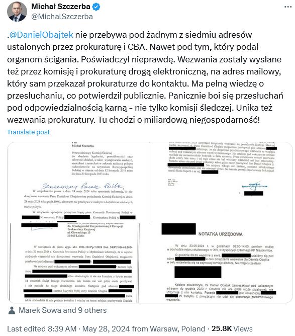 Wszystko jasne. Na tym skończyło się poszukiwanie Obajtka - Money.pl