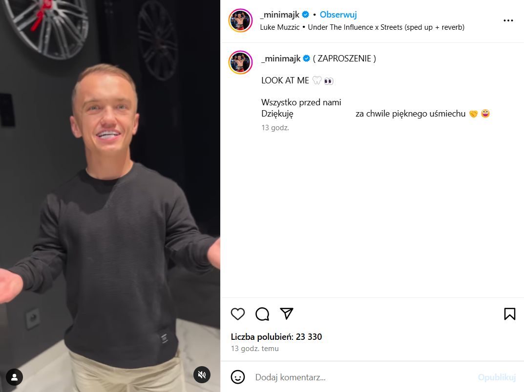 Mini Majk zaskoczył metamorfozą. Pokazał swój nowy uśmiech