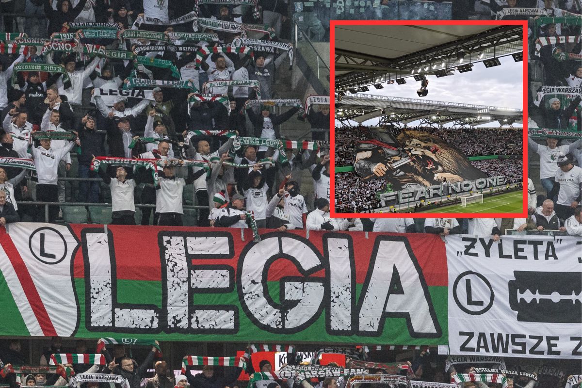 Wyjątkowy widok podczas meczu Legia - Chelsea. To przygotowali kibice