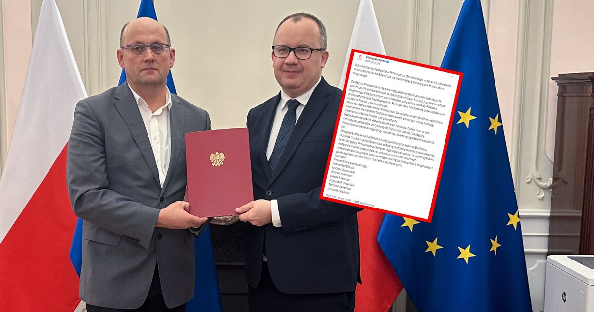 Ostre oświadczenie prokuratorów. "Bezprawnie stworzyli nową funkcję" - WP Wiadomości
